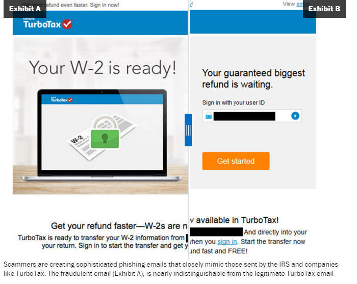 Can you tell the real TurboTax email from the scam? | Thomasville Times ...