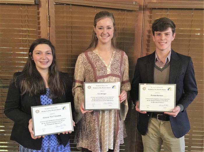 Rotary honors top academic students of the month | Thomasville Times ...